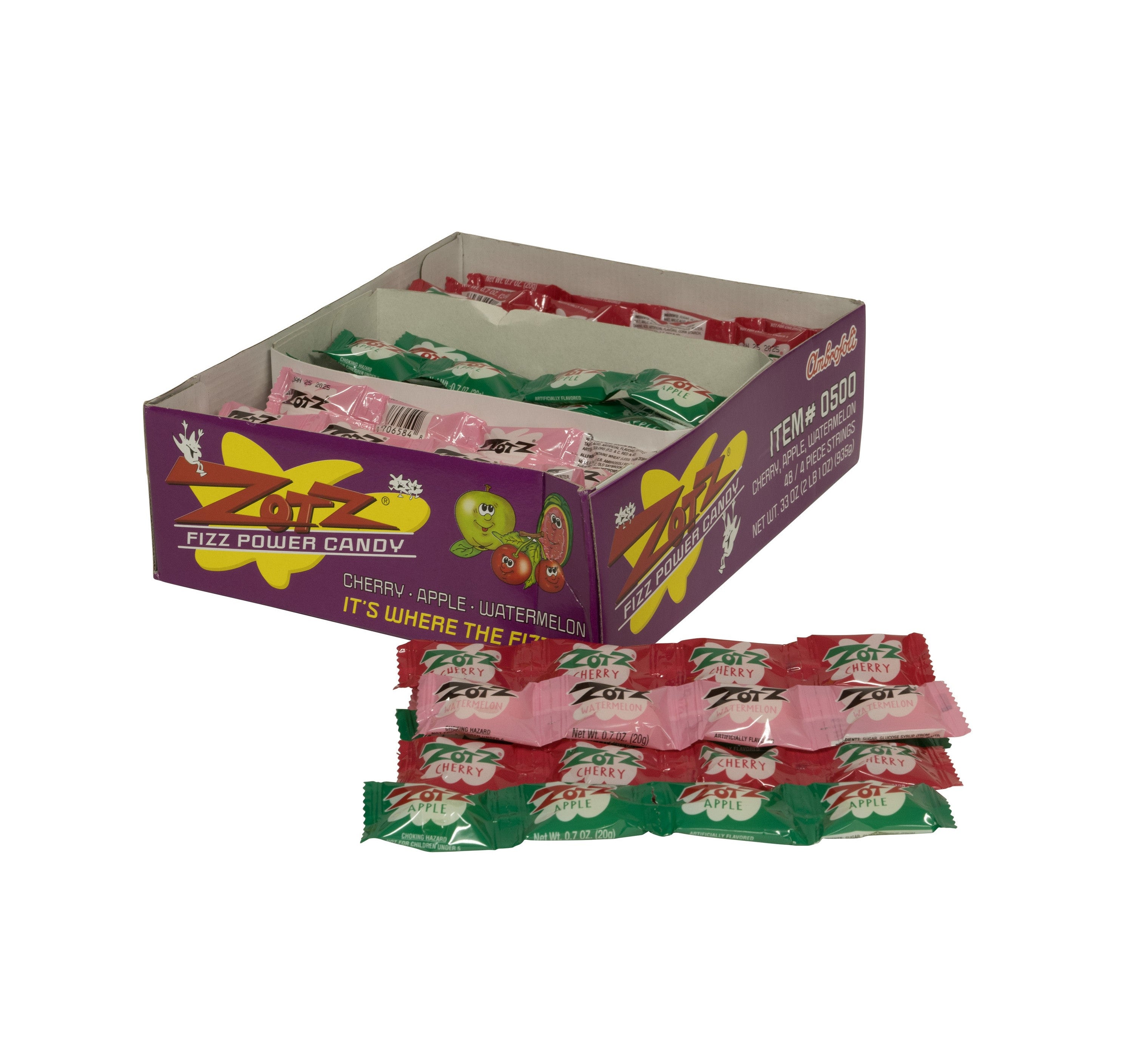 06584- Zotz CAW Candy 4pk 48ct – Reece Distributing Inc