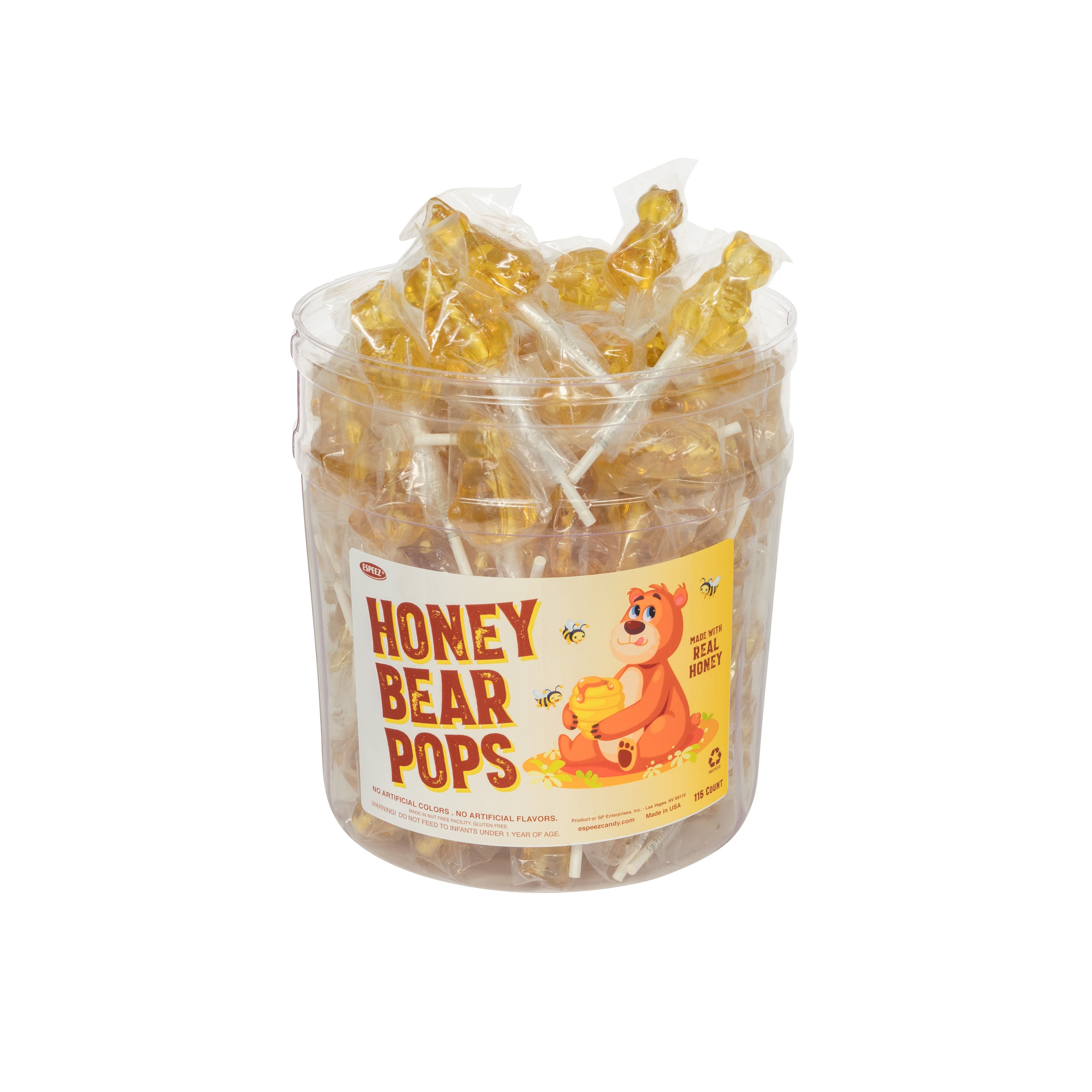 41116- Honey Bear Pops 115ct – Reece Distributing Inc