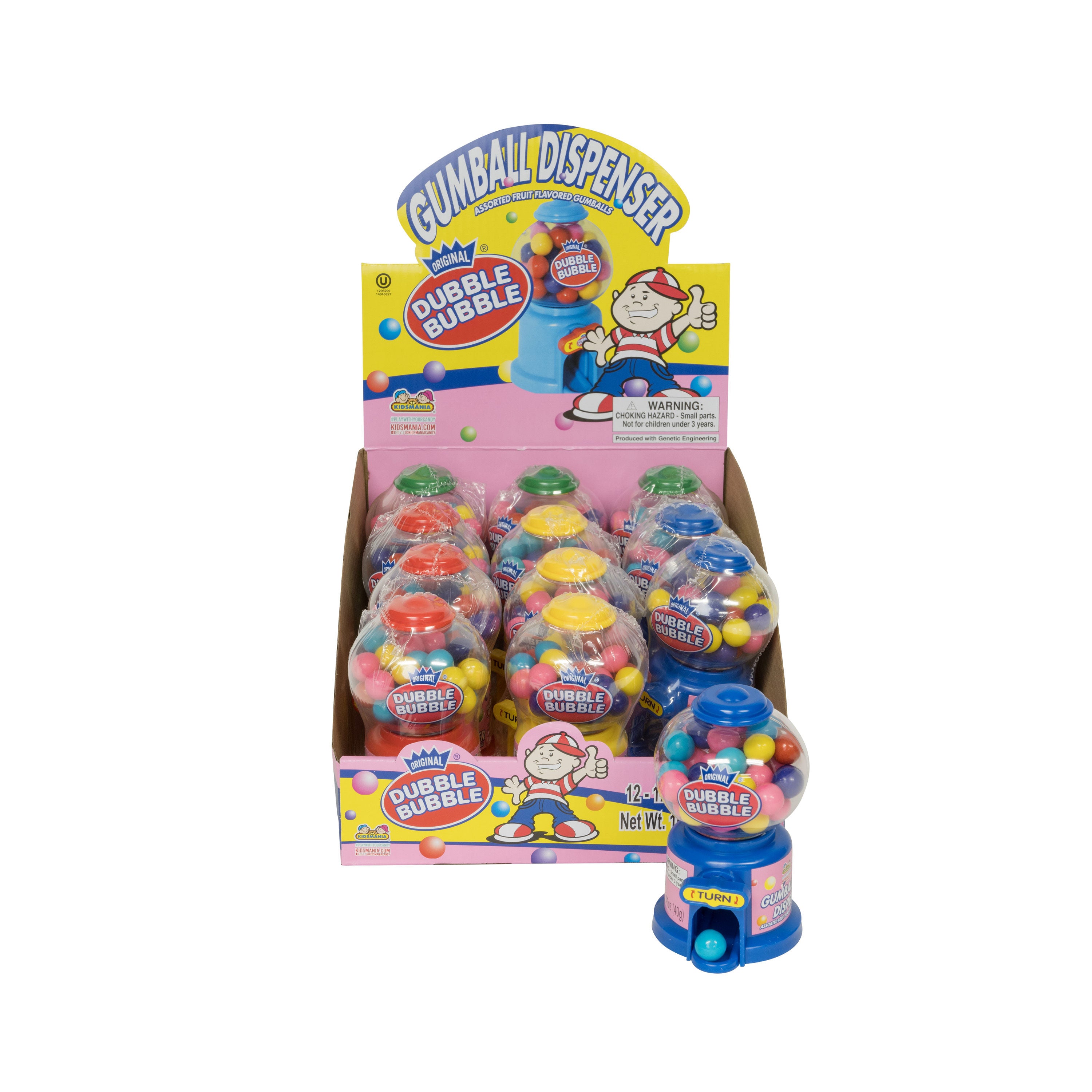 C111S- Double Bubble Mini Gumball Dispenser 12ct – Reece Distributing Inc